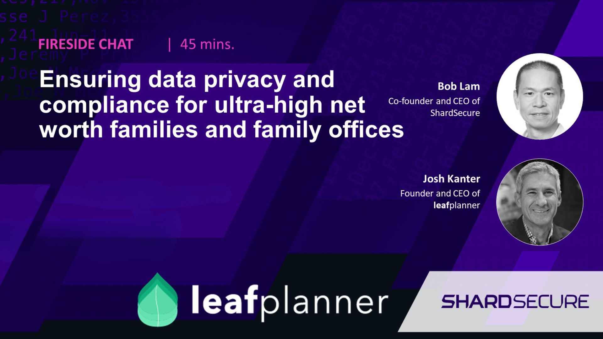 VIDEO: Ensuring data privacy and compliance for ultra-high net worth families